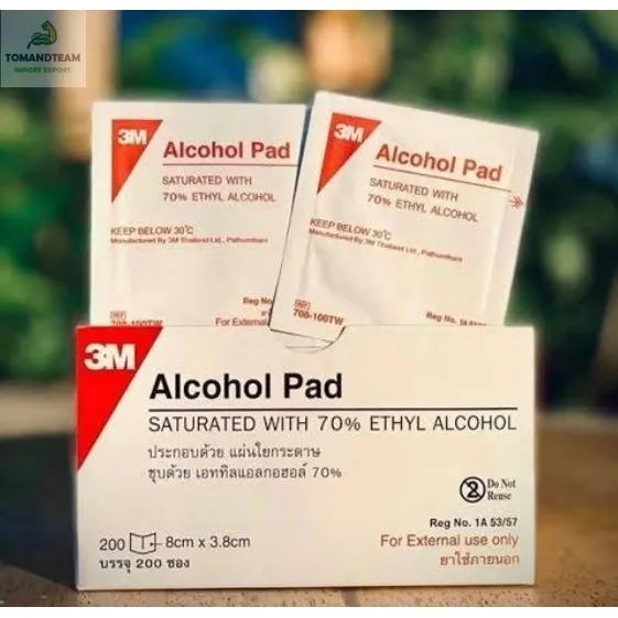 TAT แผ่นชุปแอลกอฮอร์ 3M ALCOHOL PAD และ 3M NEOPLAST ALCOHOL PAD ขนาด ...