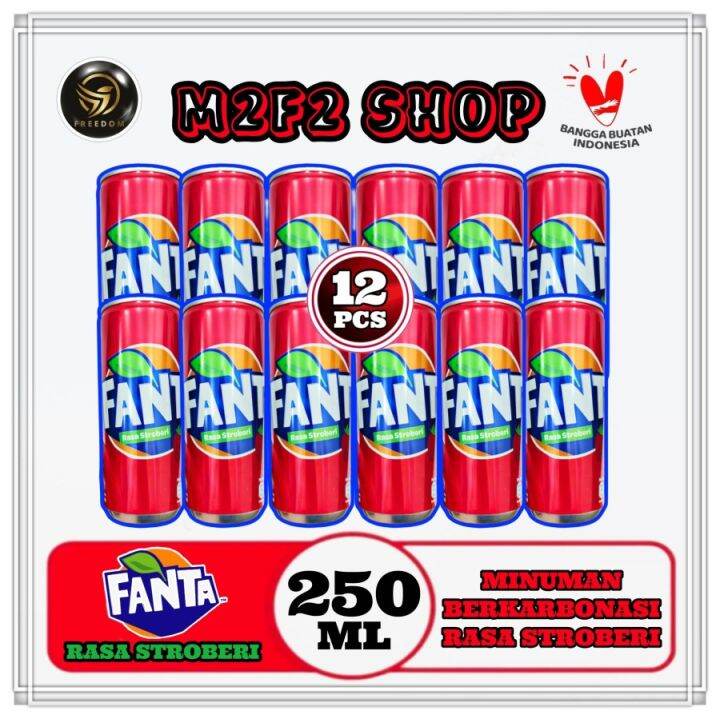 Fanta Merah Minuman Bersoda Kaleng | Can - 250 ml (Kemasan 12 Pcs ...