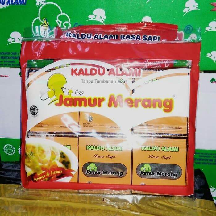 KALDU JAMUR NON MSG Kaldu Alami Jamur Merang Rasa Sapi isi 30 Sachet ...