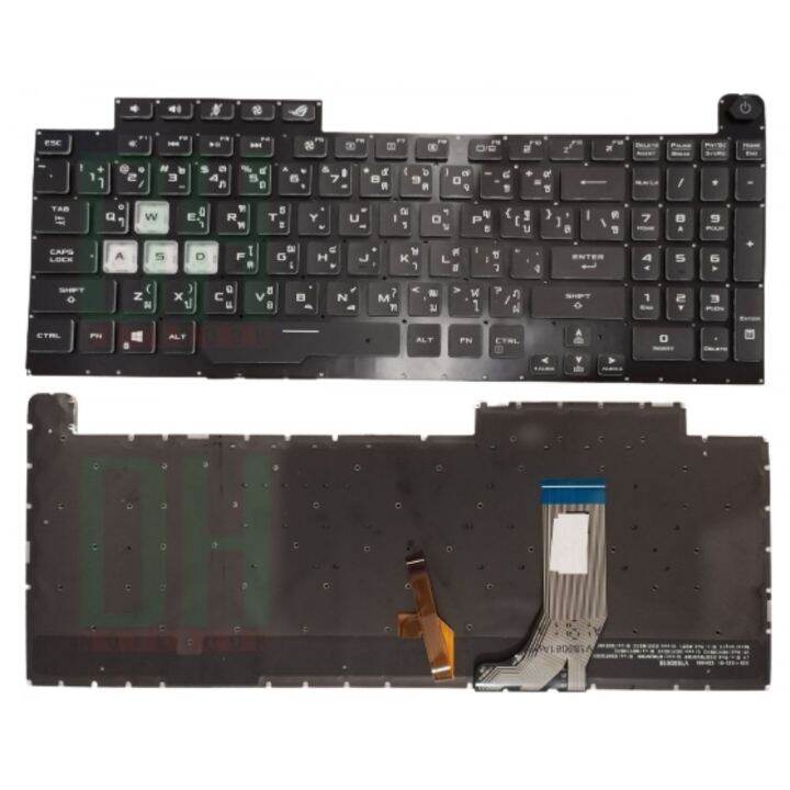 แป้นพิมพ์ คีย์บอร์ดโน๊ตบุ๊ค ASUS ROG Strix G731 Laptop Keyboard ...