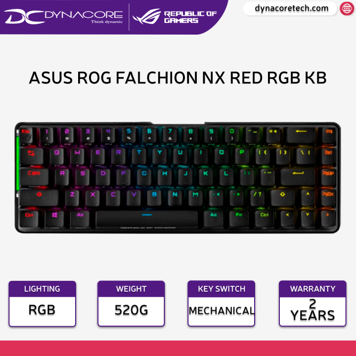 ASUS M601 ROG FALCHION NX RED Switch Compact 65% Wireless Mechanical ...