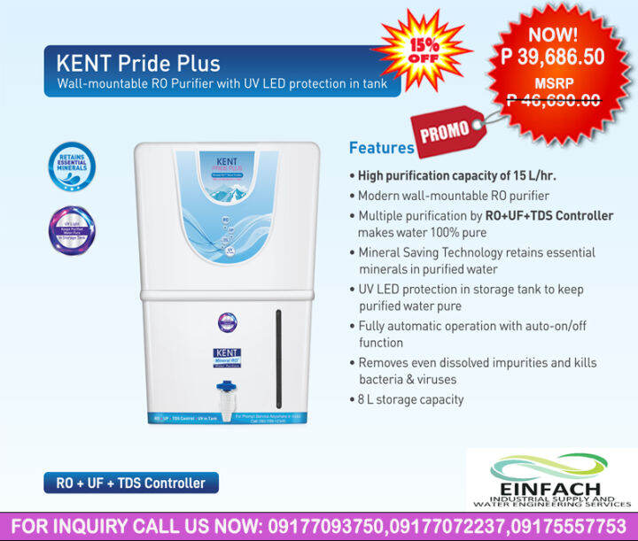Kent Pride Plus Water Purifier | Lazada PH