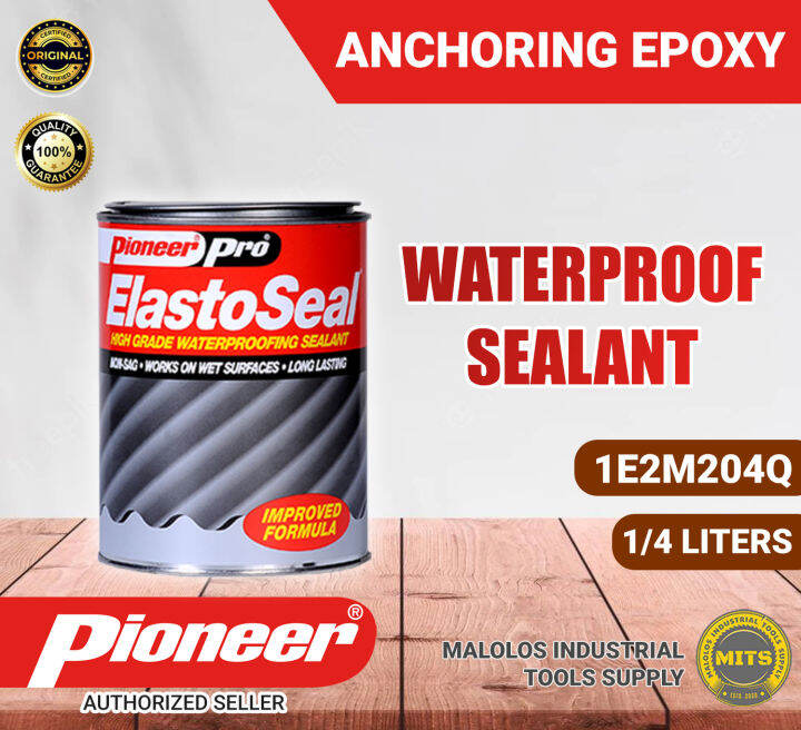 Pioneer ElastoSeal High Grade Waterproofing Sealant 1/4L, 1/2L & 1L ...