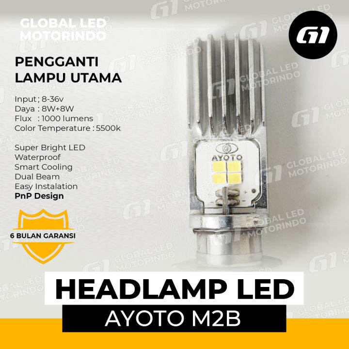 Lampu Depan LED AYOTO M2B AC DC | Lazada Indonesia