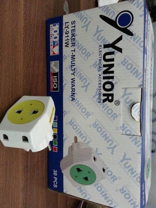 Steker T Multi Jek Cabang Colokan Listrik warna LOYAL LY-911W | Lazada ...