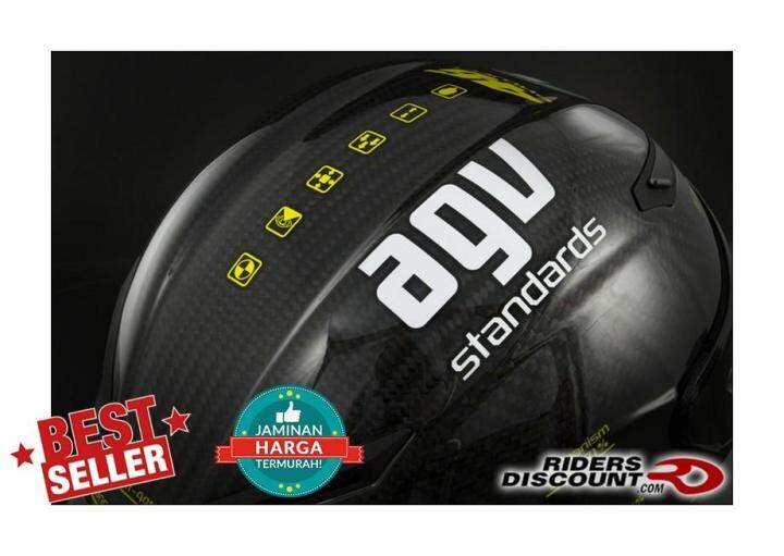 Stiker / Sticker Helm AGV & Tanda Tangan Valentino Rossi Signature ...