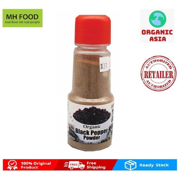 MH Food Organic Black Pepper Powder 50grm | Lazada