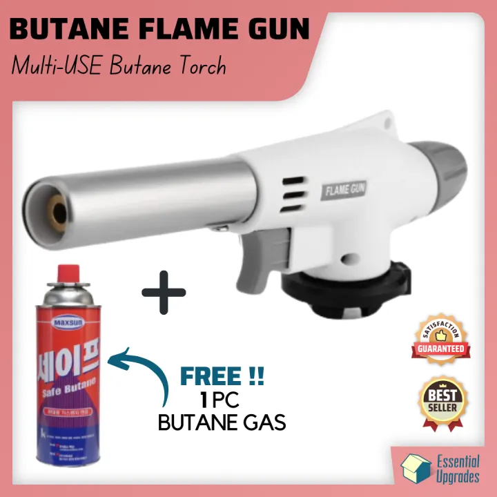Butane Flame Gun l 1 PC FREE BUTANE GAS TORCH l Camping Gas Torch I Welding Fire Maker I Lighter ...