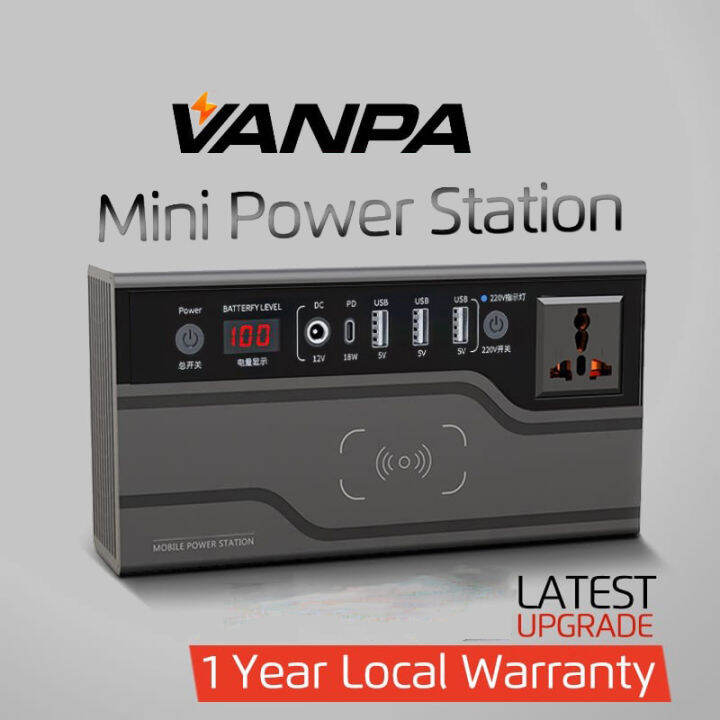 ( 1-2 Day Receive ) VANPA 200W Mini Portable Power Station Backup ...