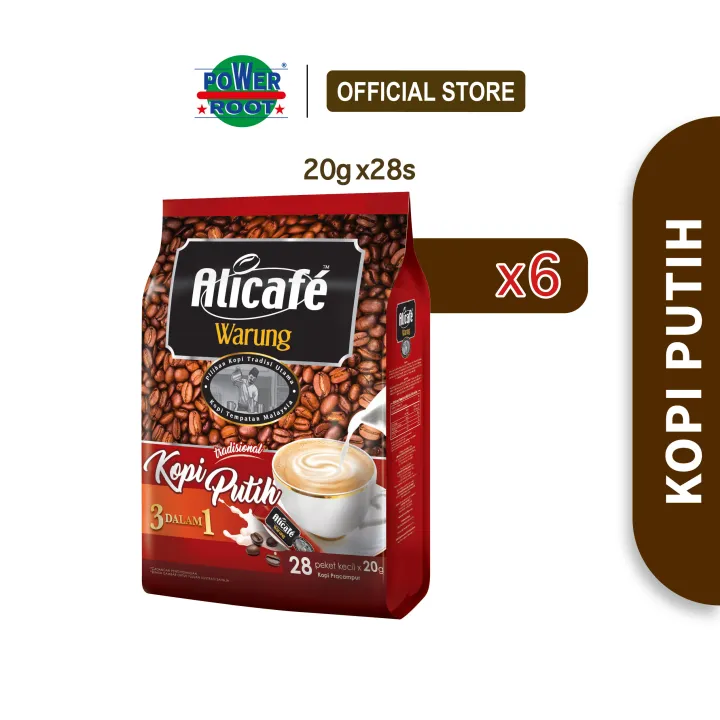 [6 PACKS] Alicafe Warung 3 in 1 Kopi Putih (20gm X 28 Sachets) | Lazada