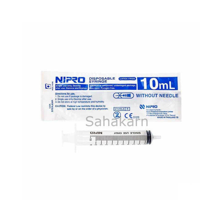 Nipro Syringe 10 ml กระบอกฉีดยา 10 มล. (ไม่มีเข็ม) | Lazada.co.th