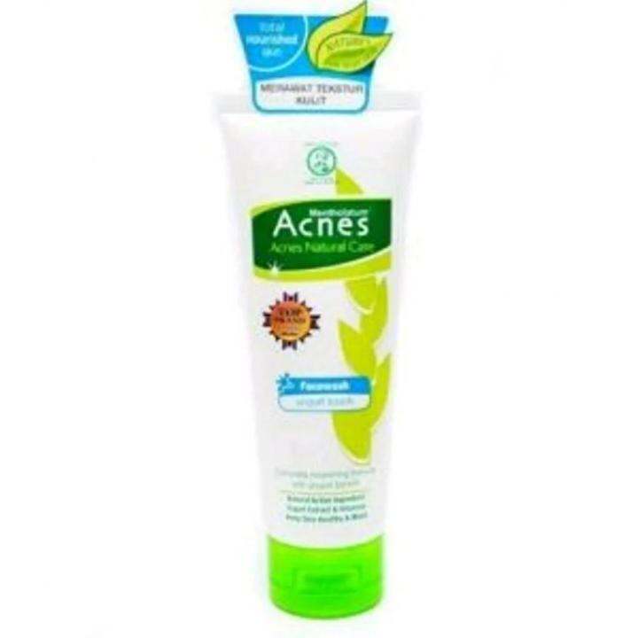 ACNES FACEWASH YOGURT TOUCH 100 GRAM ORIGINAL NATURAL CARE FACIAL WASH ...