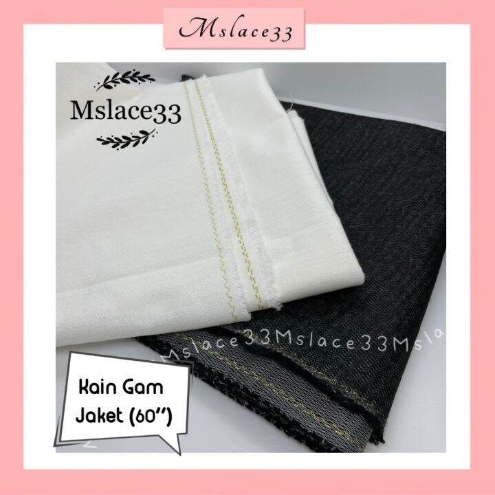 Fabrics Jacket Interfacing Tebal 60'' /Kain Gam Jacket (Gred AAA) | Lazada