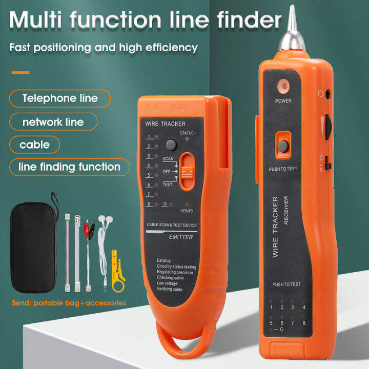 LAN Network Cable Tester Cat5 Cat6 RJ45 UTP STP Detector Line Finder ...