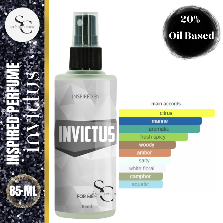 Paco Rabanne Invictus Inspired Perfume 20% Oil Based Perfume 85ml ...