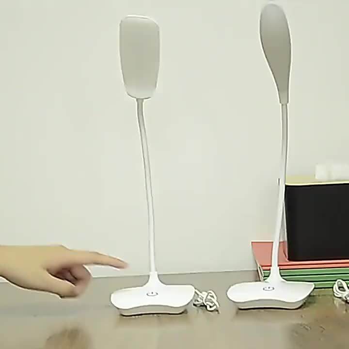 Lampu Meja Baca LED USB, Lampu Meja Berdiri 3 Tingkat Kecerahan, Lampu ...