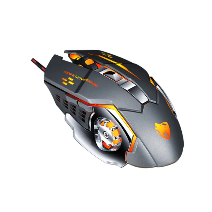 Professional Wired Gaming Mouse 6 Button 3200DPI LED Optical USB ...