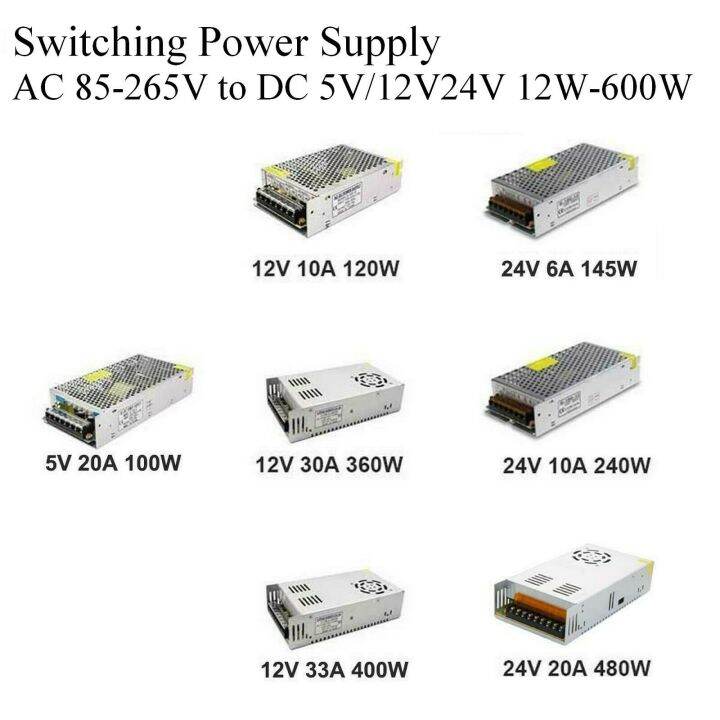 AC DC 5V 12V Power Supply 24V 48V Fonte 500W Transformers 220V To 5 12 ...