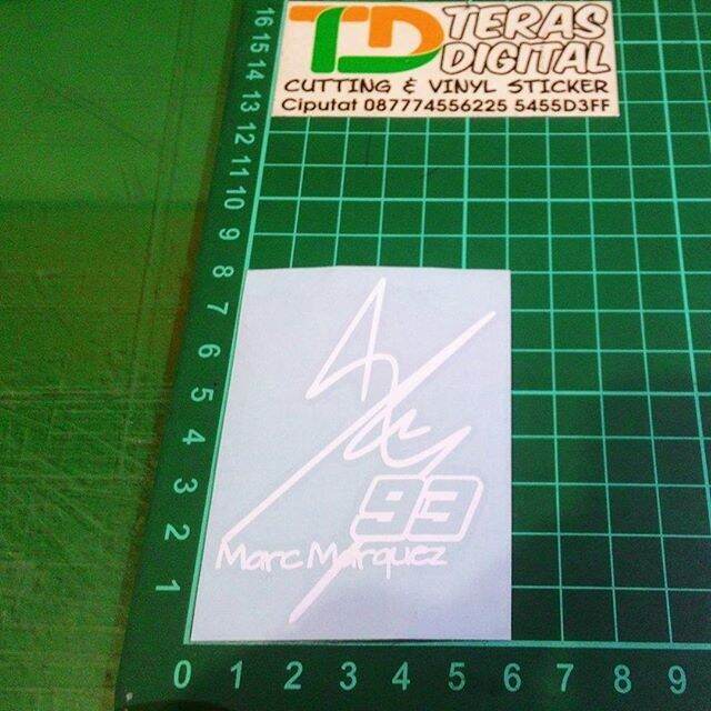 Cutting Sticker TTD Marc Marquez / Signature Marquez | Lazada Indonesia