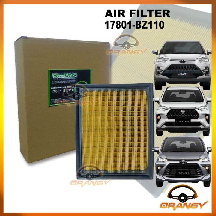 AIR FILTER (17801-BZ110) for Toyota Avanza, Raize, Veloz 2022 | Lazada PH