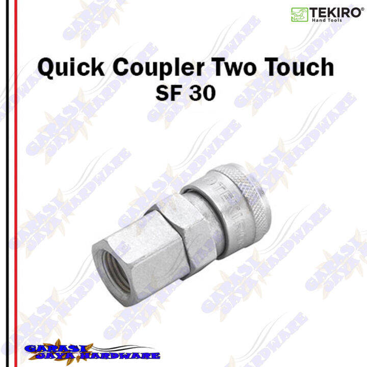 TEKIRO AIR QUICK COUPLER TWO TOUCH 30 SF /COUPLER / TOOLS - ALAT ...