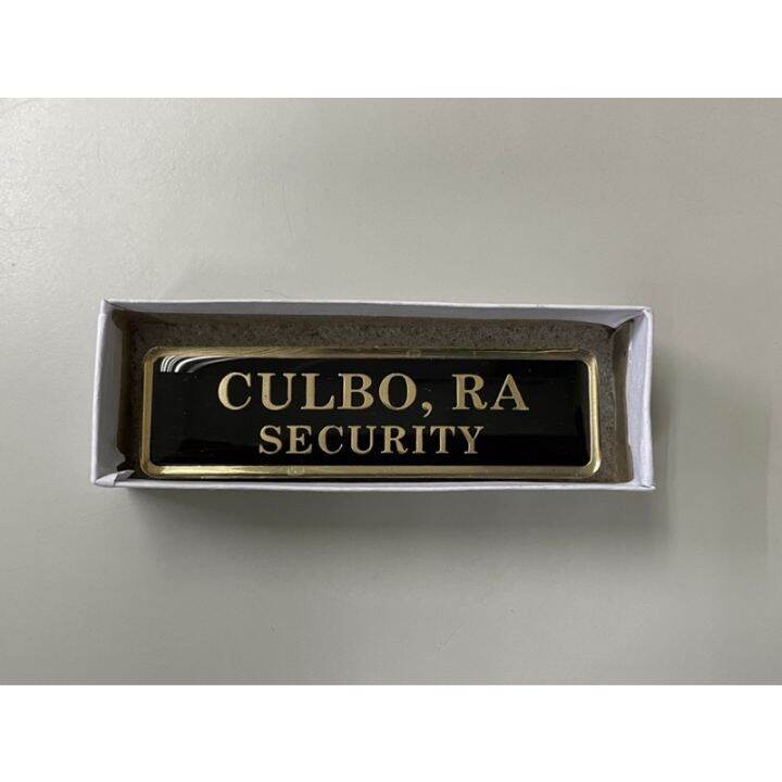 Nameplate for Security Guard MagneticHinang | Lazada PH