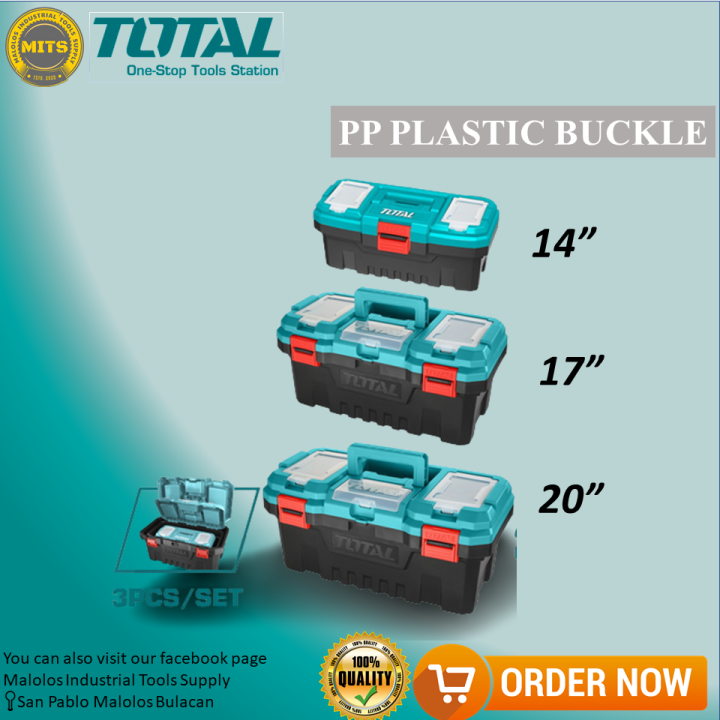 TOTAL TOOLS PLASTIC TOOL BOX TPBX0171 TPBX0201 | Lazada PH