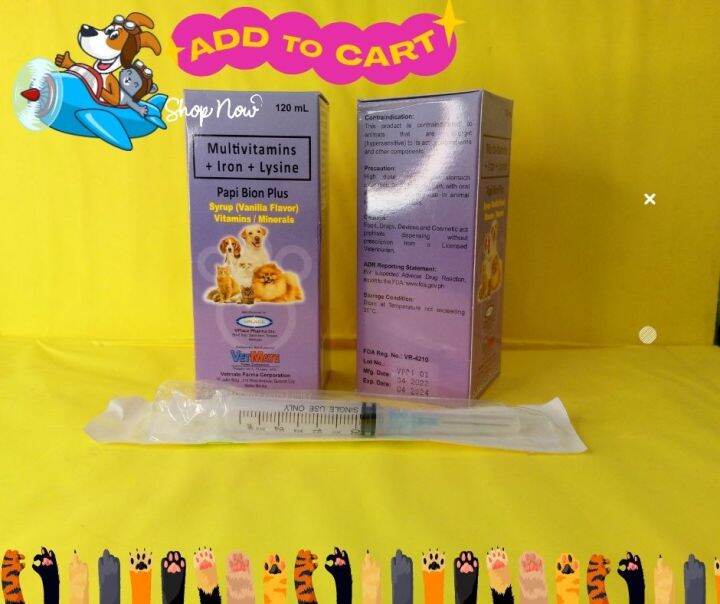 Papi Iron Plus B-Complex 120 ml with 1 FREE SYRINGE | Lazada PH