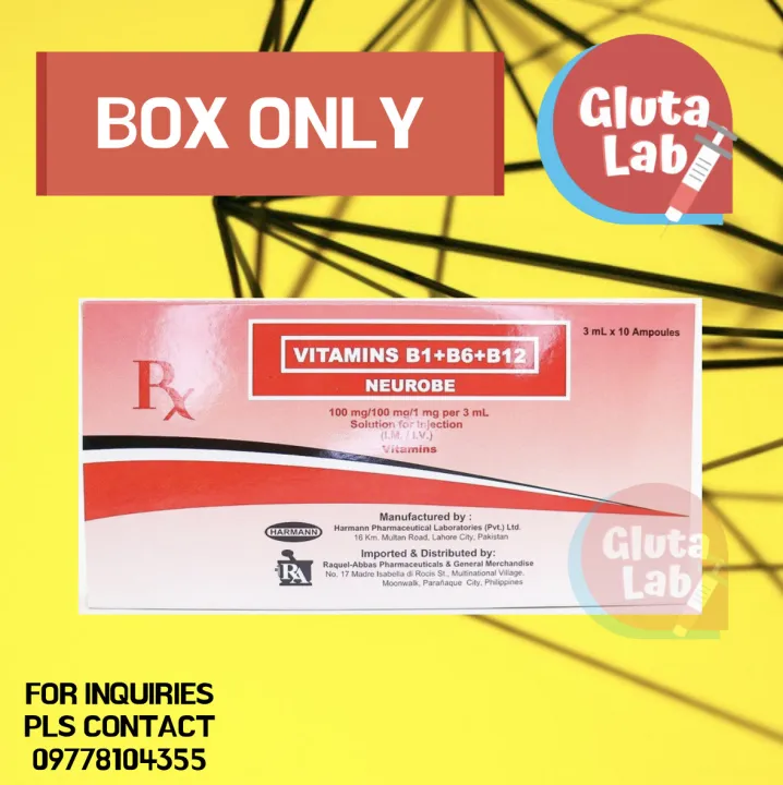 GLUTA LAB NEUROBE VITAMIN B COMPLEX IV/IM (MEDS ONLY) | Lazada PH