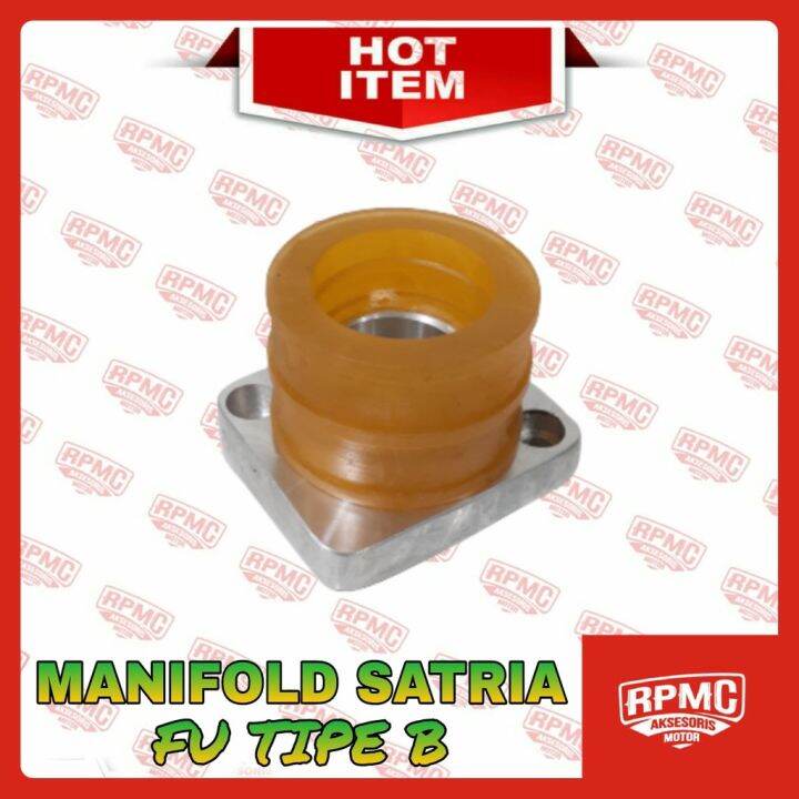 INTAKE MANIFOLD SATRIA FU PE PWK CNC INTEK MANIPOL F150 TEFLON RACING ...