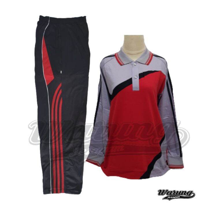 Baju Senam Wanita Setelan / Kaos Olah Raga 1 Set Seragam Terbaru 2021 ...