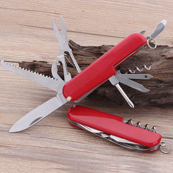 9 In 1 Folding Swiss Camping Multifunction Tools Army Pocket Hunting ...