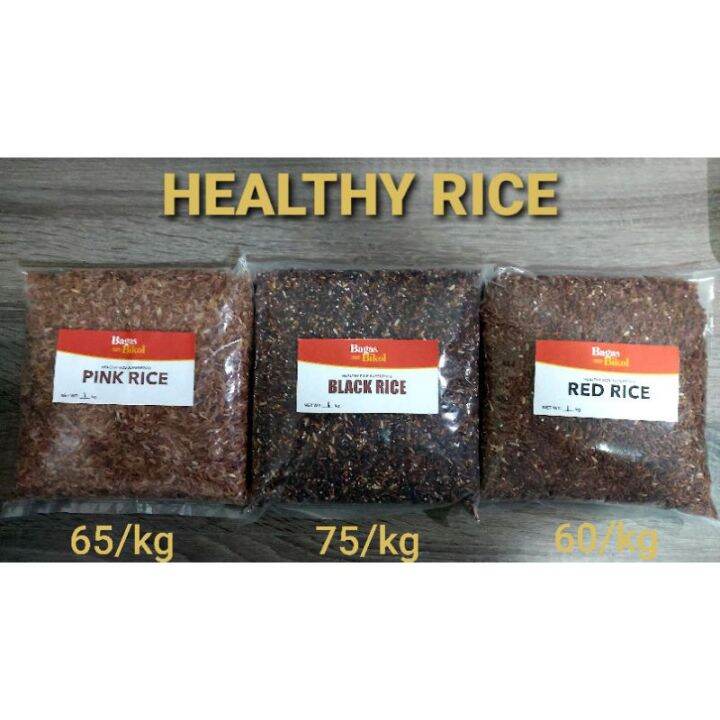 3kg Unpolished Healthy Rice - Black, Red or Pink Variety | Lazada PH
