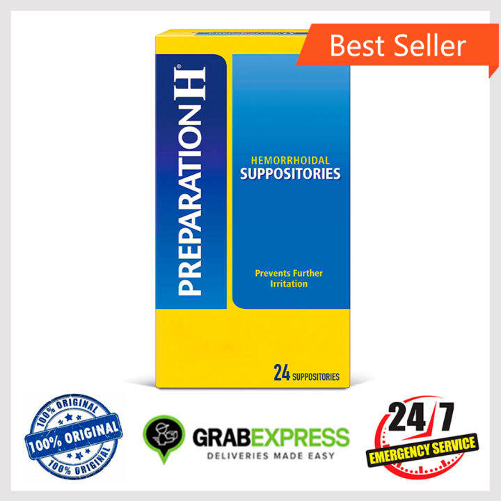 ON-HAND! Preparation H Hemorrhoid Symptom Treatment Suppositories, 24 ...