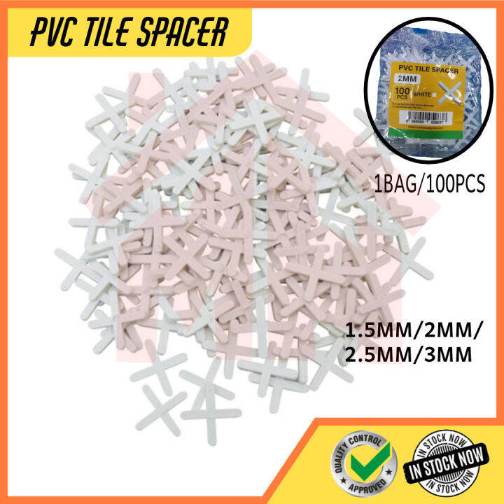 PVC TILE SPACER +TYPE 1.5MM / 2.0MM / 2.5MM / 3.0MM - 100PCS/PACK | Lazada
