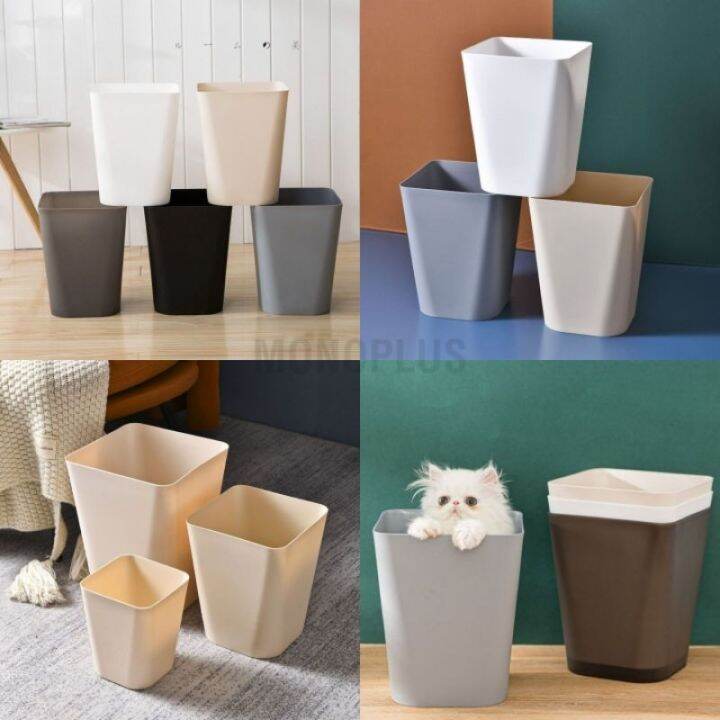 Fniss Waste Bin Dustbin Flower Pot Tong Sampah Rubbish Bin Large Size ...