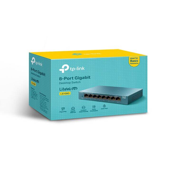 TPLink Switch HUB 8Port 8 Port BESI Gigabit 1000mbps LS108G | Lazada ...