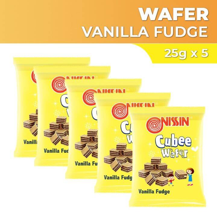 Nissin Cubee Wafer Vanilla Fudge 25g X 5 | Lazada PH