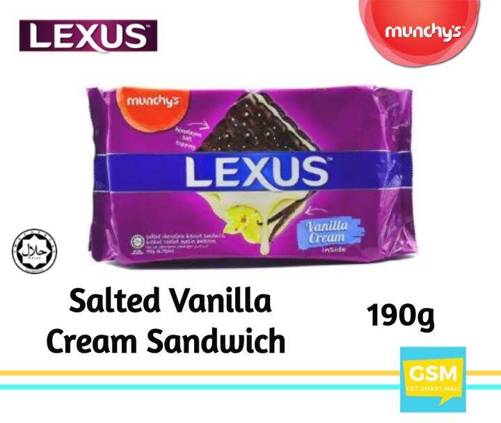 Munchy's Lexus - Salted Vanilla Cream Sandwich 190g | Lazada