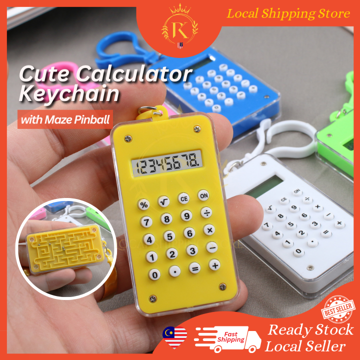 Cute Calculator Keychain with Maze Pinball /Mini Calculator/ Pocket ...