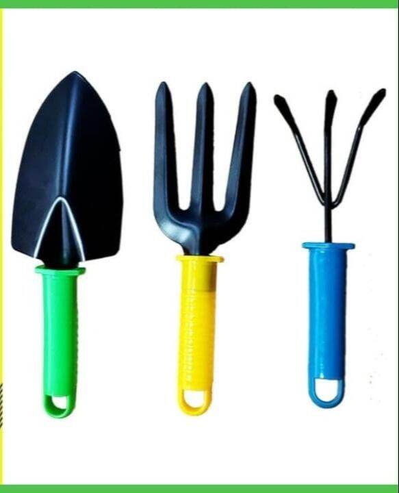 [3 PCS] Sekop Garpu Cakar Taman Mini Sendok Skop Kecil Kebun Gali Tanah ...