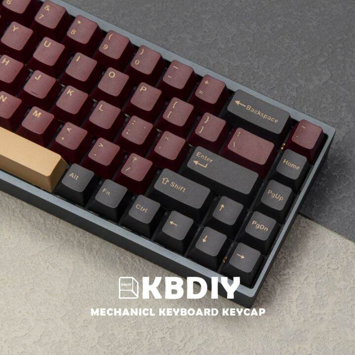 Kbdiy GMK Red Samurai OEM Profile Keycap 135 Keys Mechanical Keyboard ...