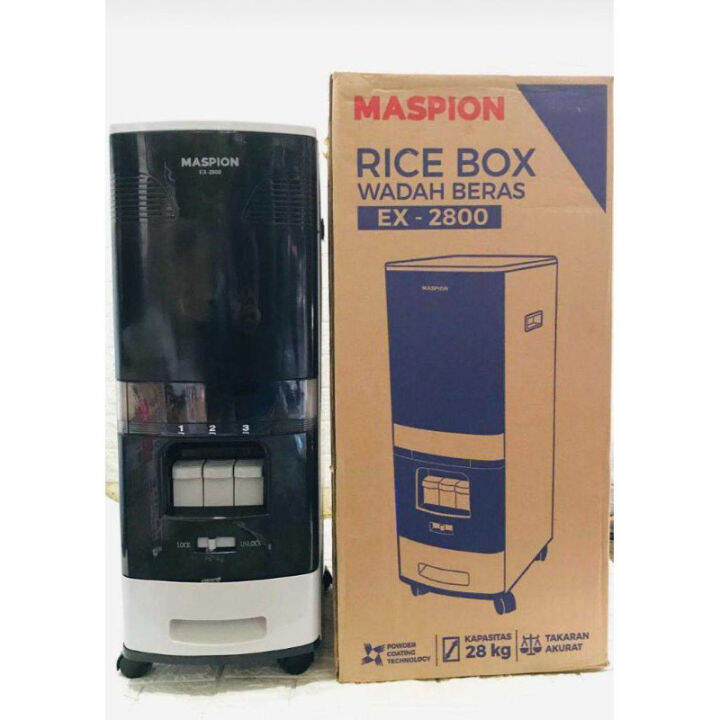 MASPION RICE BOX MRD EX 2800 TEMPAT WADAH PENYIMPANAN BERAS KAPASITAS ...