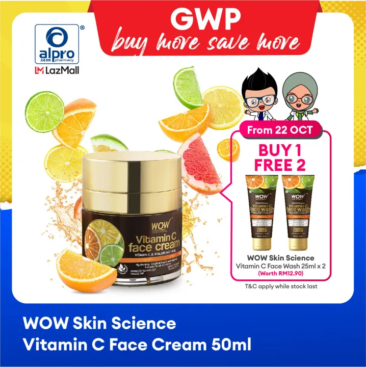Alpro Pharmacy Wow Skin Science Vitamin C Face Cream 50ml | Repair Dull ...