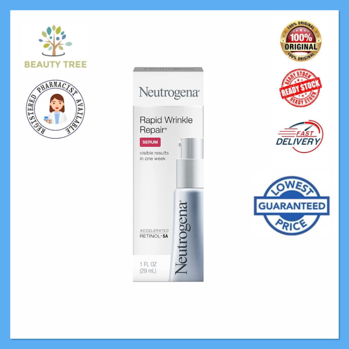 Neutrogena Rapid Wrinkle Repair Anti-Wrinkle Retinol Serum 29ml | Lazada