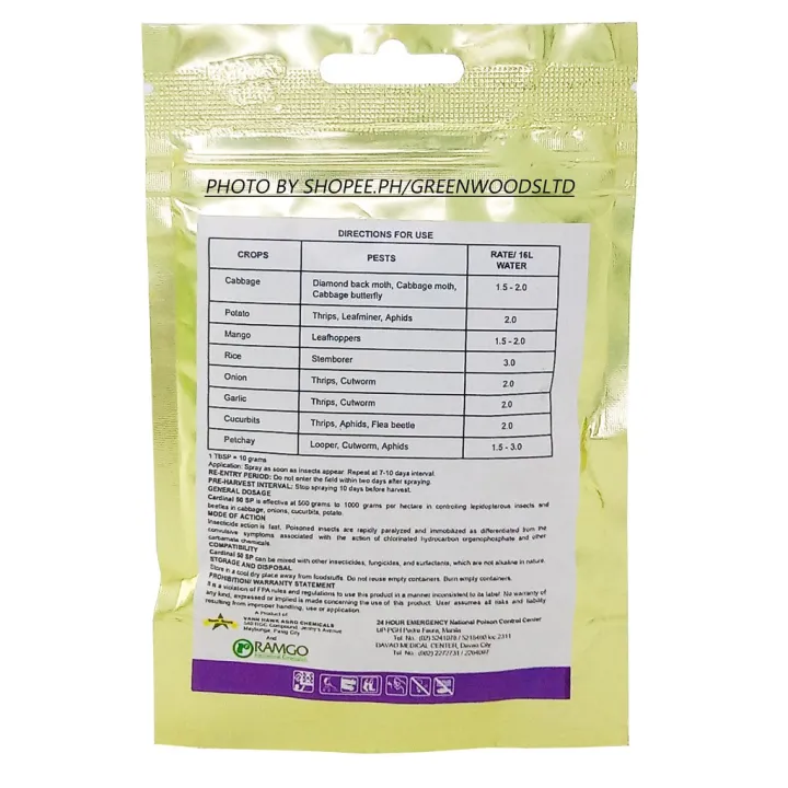 Ramgo Cardinal Insecticide 100g durable | Lazada PH
