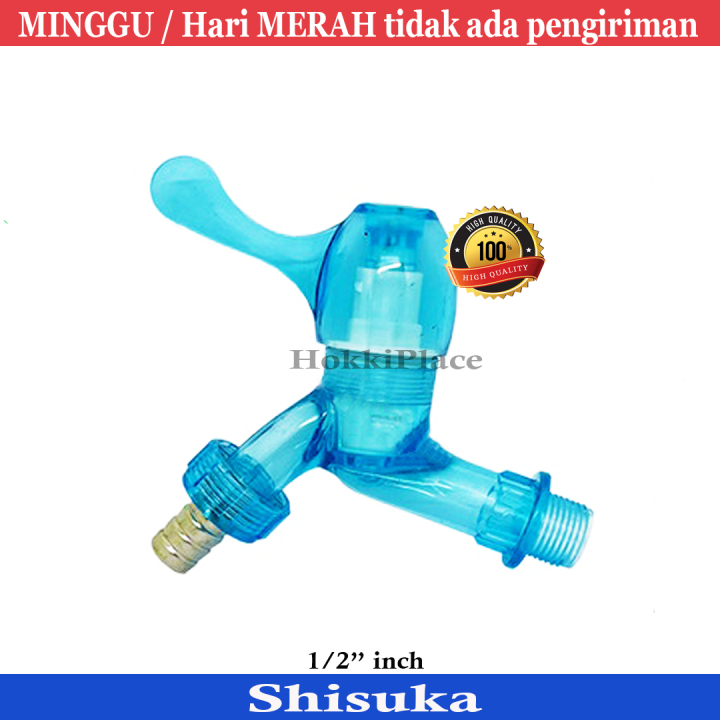 Keran Air PVC Taman Model Engkol Transparan Kran Tembok Taman PVC Jumbo ...