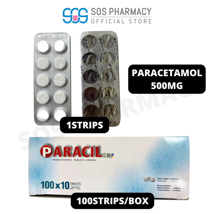Paracil Paracetamol 500mg (1Strips/1Box) | Lazada