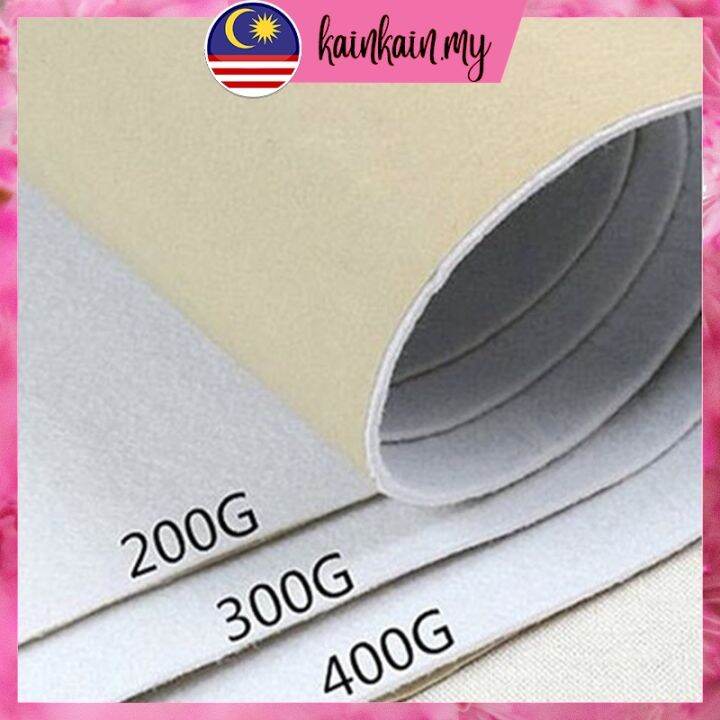 🌸 Self Adhesive Batting Sticker 200g / 300g / 400g Melekat Kain Gam Handmade Bag Support Jahit ...