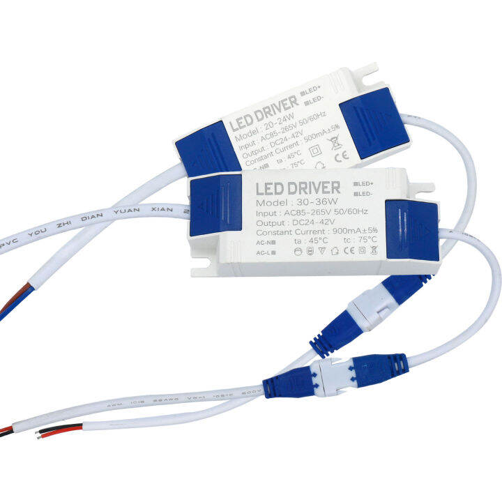 LED Driver Shell 20-24W 30-36W 500mA 600mA 700mA 900mA แหล่งจ่ายไฟ ...